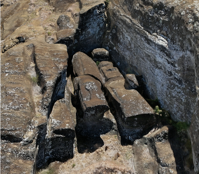 モアイ像は氏族社会として作ってた？ 採石場の作業パターンの分析から: 現在位置を確認します。【移転後】